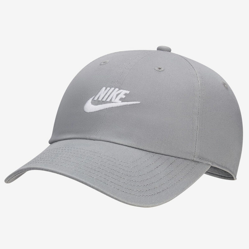 【楽天市場】ナイキ 帽子 メンズ レディース NIKE クラブ キャップ スポーツ カジュアル ユニセックス グレー 刺繍ロゴ ぼうし ...