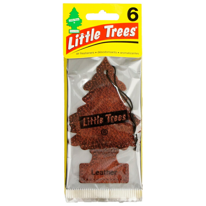 【楽天市場】リトルツリー 6枚組 レザー Little Trees 6pac Leather 芳香剤 エアフレッシュナー 車 吊り下げ カー ...