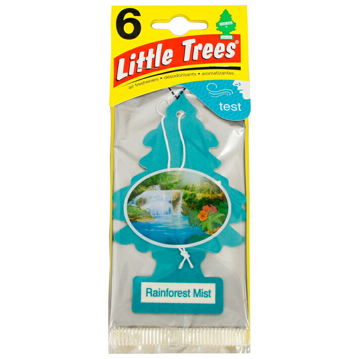 【楽天市場】リトルツリー 6枚組 レインフォレストミスト Little Trees 6pac Rainforest Mist 芳香剤 エア ...