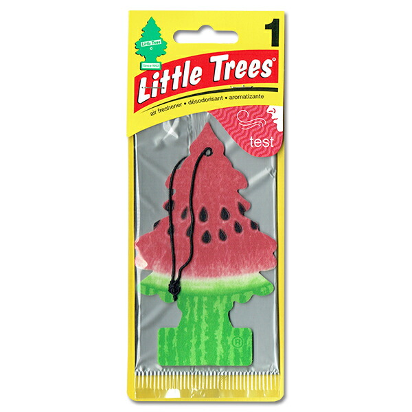 【楽天市場】【5枚でメール便無料】リトルツリー ウォーターメロン Little Trees Watermelon 芳香剤 エアフレッシュナー ...