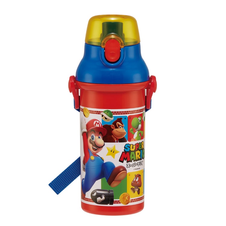 【楽天市場】PSB5SANAG(スーパーマリオ23)抗菌食洗機対応直のみワンタッチボトル480ml【SKATER】2023：和スタイル