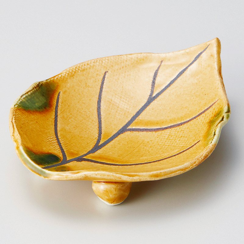 【楽天市場】ときわ 第28集 黄瀬戸木の葉小付 ト085-088：WADA TOKI