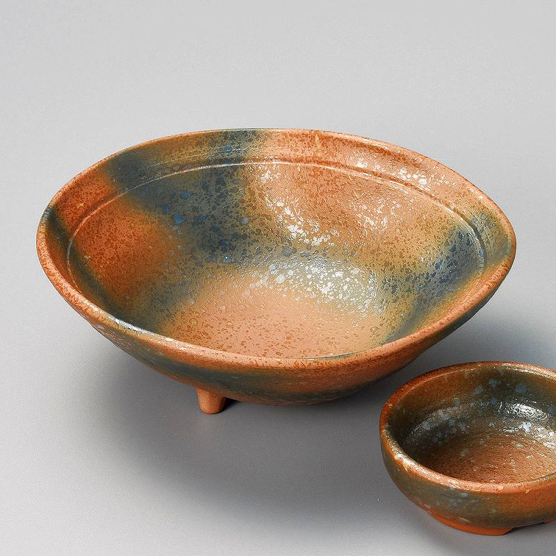 【楽天市場】陶里 第31集 焼締黒格子5.0片押浅鉢 02109-461：WADA TOKI