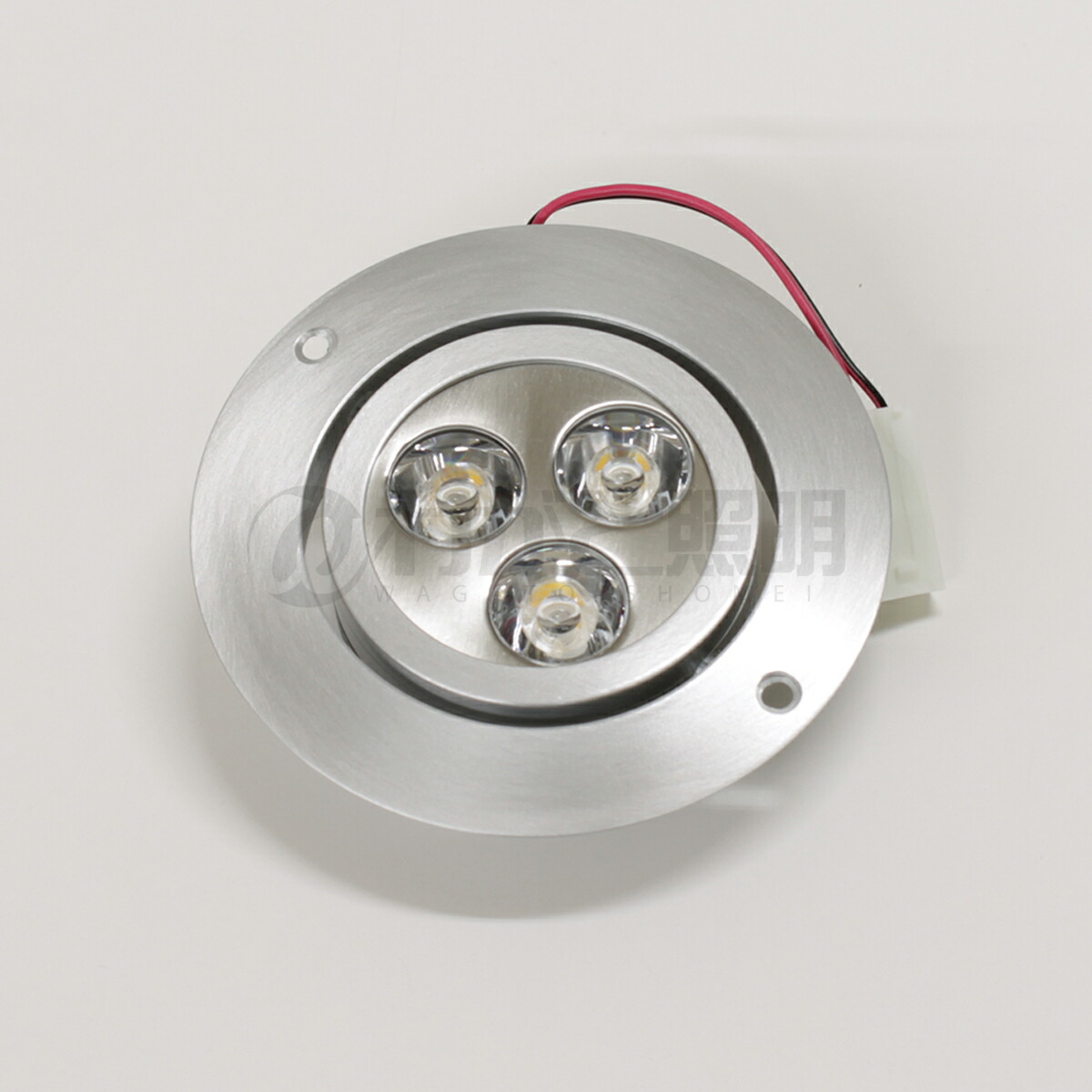 【楽天市場】テクノパーツ 家具用LED照明（什器用） ハイパワーLEDダウンライト 1W電球色LED3コ 直下照度5500lux（30cm直下 ...