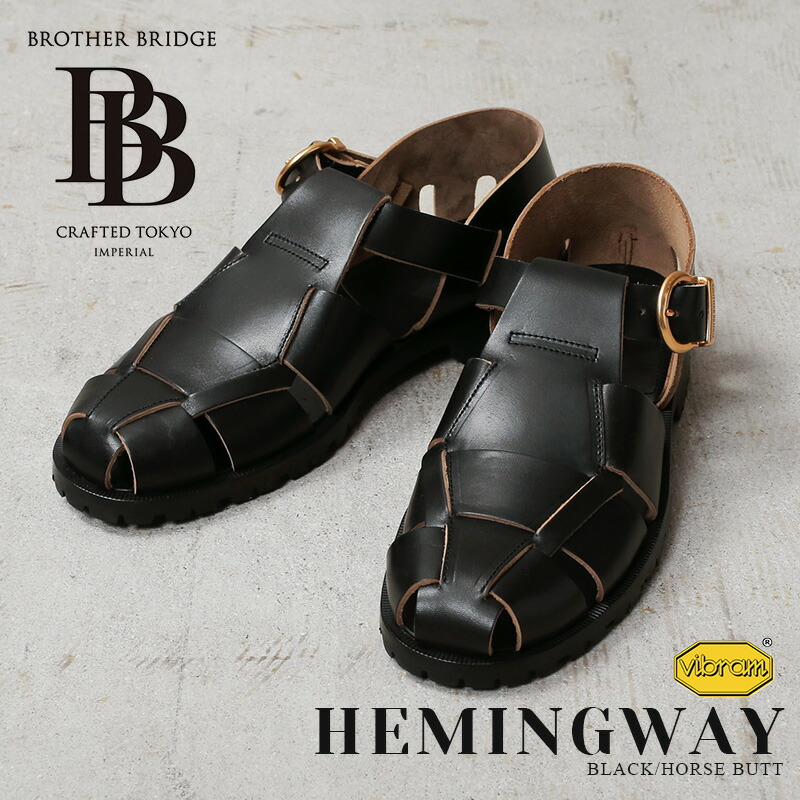 【楽天市場】BROTHER BRIDGE ブラザーブリッジ R011 HEMINGWAY BLACK / HORSE BUTT ヘミングウェイ ...