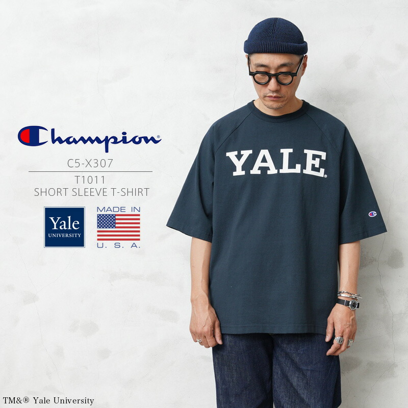 【楽天市場】Champion チャンピオン C5-X307 T1011 半袖Tシャツ YALE MADE IN USA【クーポン対象外】【T ...