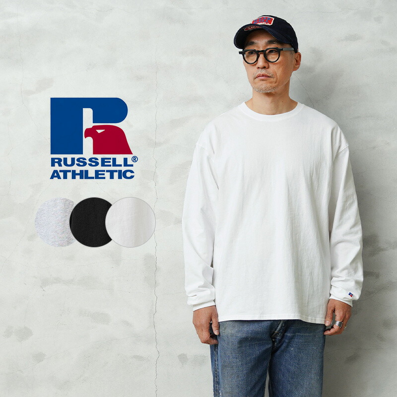 【楽天市場】【最短即日発送】★RUSSELL ラッセル RJ-1047 U.S.Heavy Cotton Jersey L/S T ヘビー ...