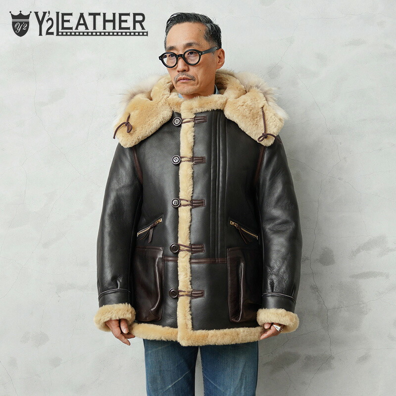 【楽天市場】【最短即日発送】Y'2 LEATHER ワイツーレザー COLOMER MOUTON Type B-7 フライトジャケット ...