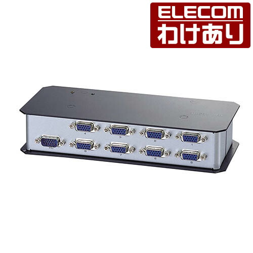 【楽天市場】【訳あり】エレコム ディスプレイ分配器 D-Sub15pin(ミニ)分配器 8分配 VSP-A8 【税込3300円以上で送料無料 ...