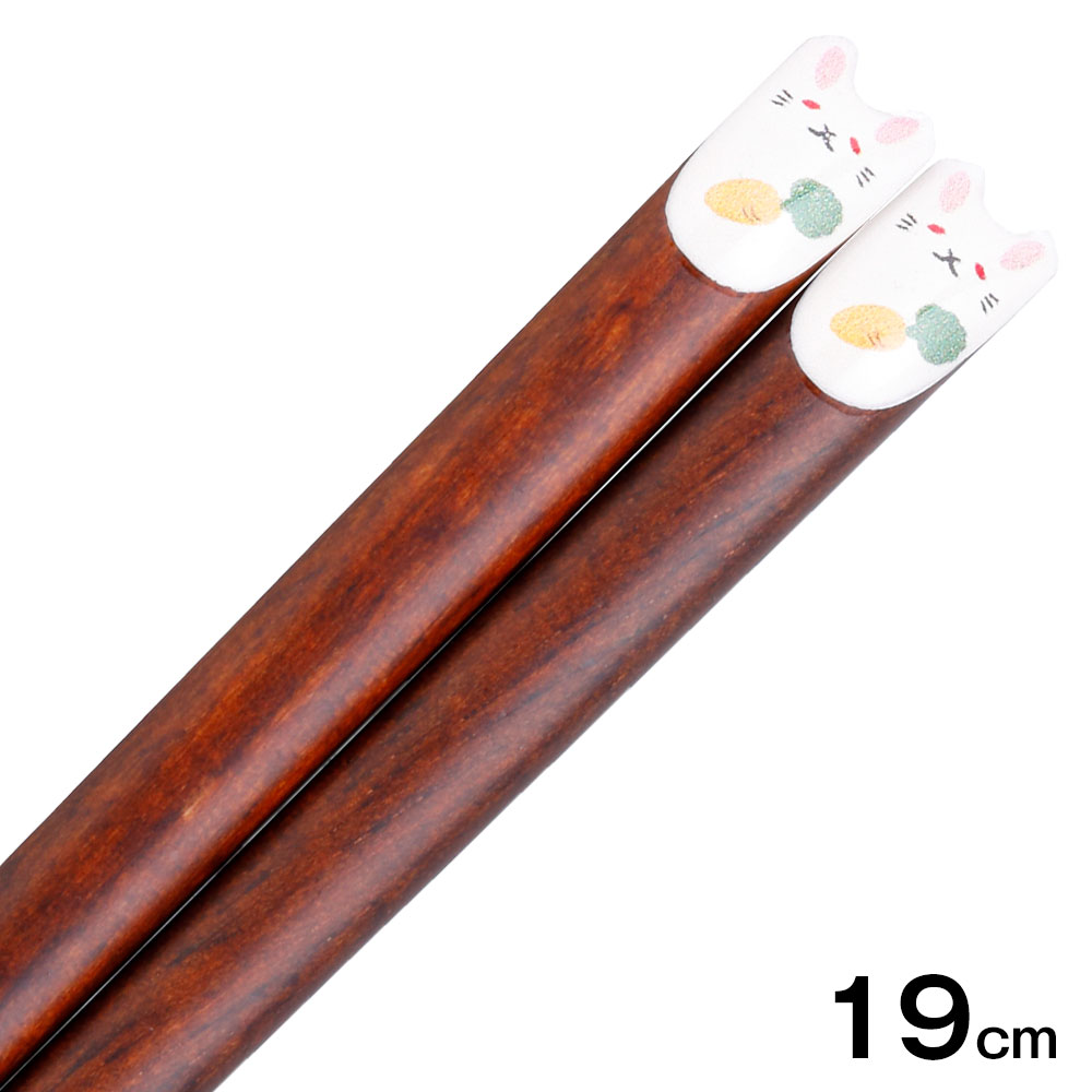 【楽天市場】みみぷく箸 ウサギ 19cm ぷくっと耳がかわいい木製箸 グラポート Wooden chopsticks：こだわりの和雑貨 和敬静寂