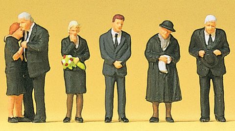 【楽天市場】preiserプライザー10521 葬儀の参列者【HO人形】【塗装済み】【ジオラマ小物】【ネコポス可】：模型人形植栽電飾のわき役黒ちゃん