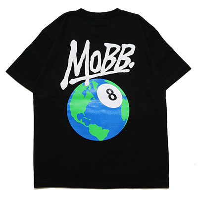 【楽天市場】モブ MOBB 6.2oz プリント 半袖Tシャツ TEE メンズ レディース M-XXL ブラック 8BALL WORLD T-SHIRT -BLACK-：walkinstore