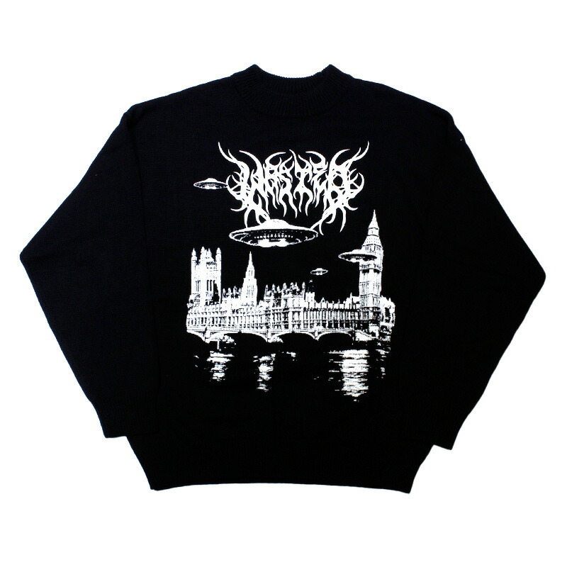 【楽天市場】WASTED PARIS ウェイステッドパリス セーター ニット トップス 長袖 男女兼用 SKYLAB SWEATER -BLACK-：walkinstore