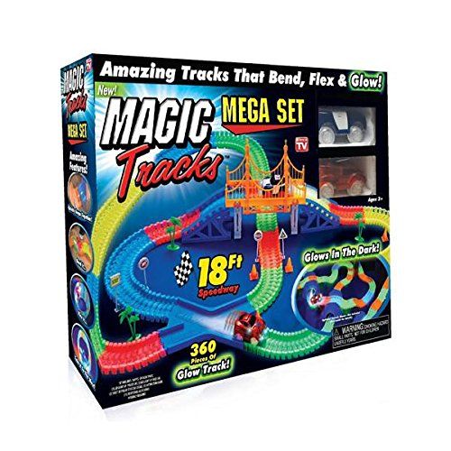 【楽天市場】[送料無料] Magic Tracks Mega Set with 18ft Racetrack with 2 Race Cars ...