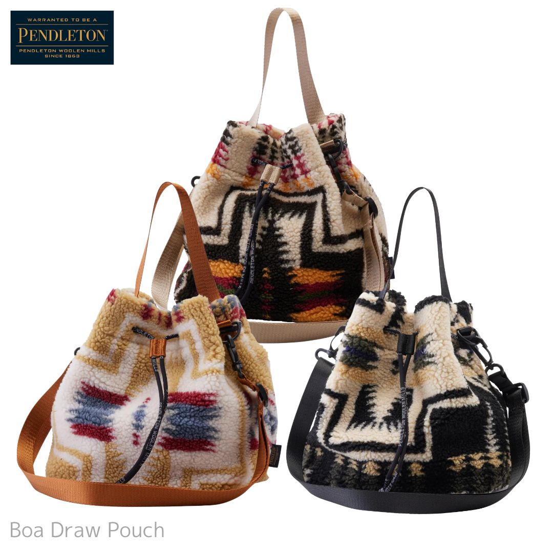 【楽天市場】【PENDLETON】Boa Draw Pouch ペンドルトン ボア ドロー ポーチ ショルダーバッグ 巾着：デザインペット雑貨 WANDAWAY