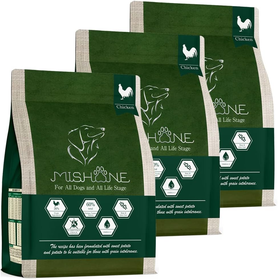 【楽天市場】\レビュー投稿で選べるプレゼント／ 【公式】 【2kg×3個】 ミシュワン MISHONE ドッグフード 全犬種用 チキン 高タンパク ヒューマングレード グレインフリー 筋肉 ...