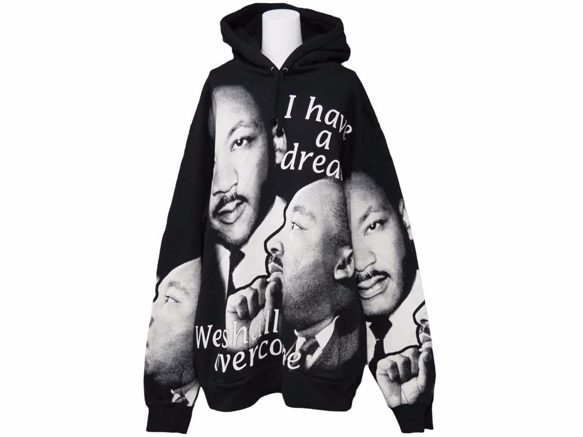 【楽天市場】Supreme シュプリーム 18SS MLK Hooded Sweatshirt キング牧師 パーカー ブラック コットン ...