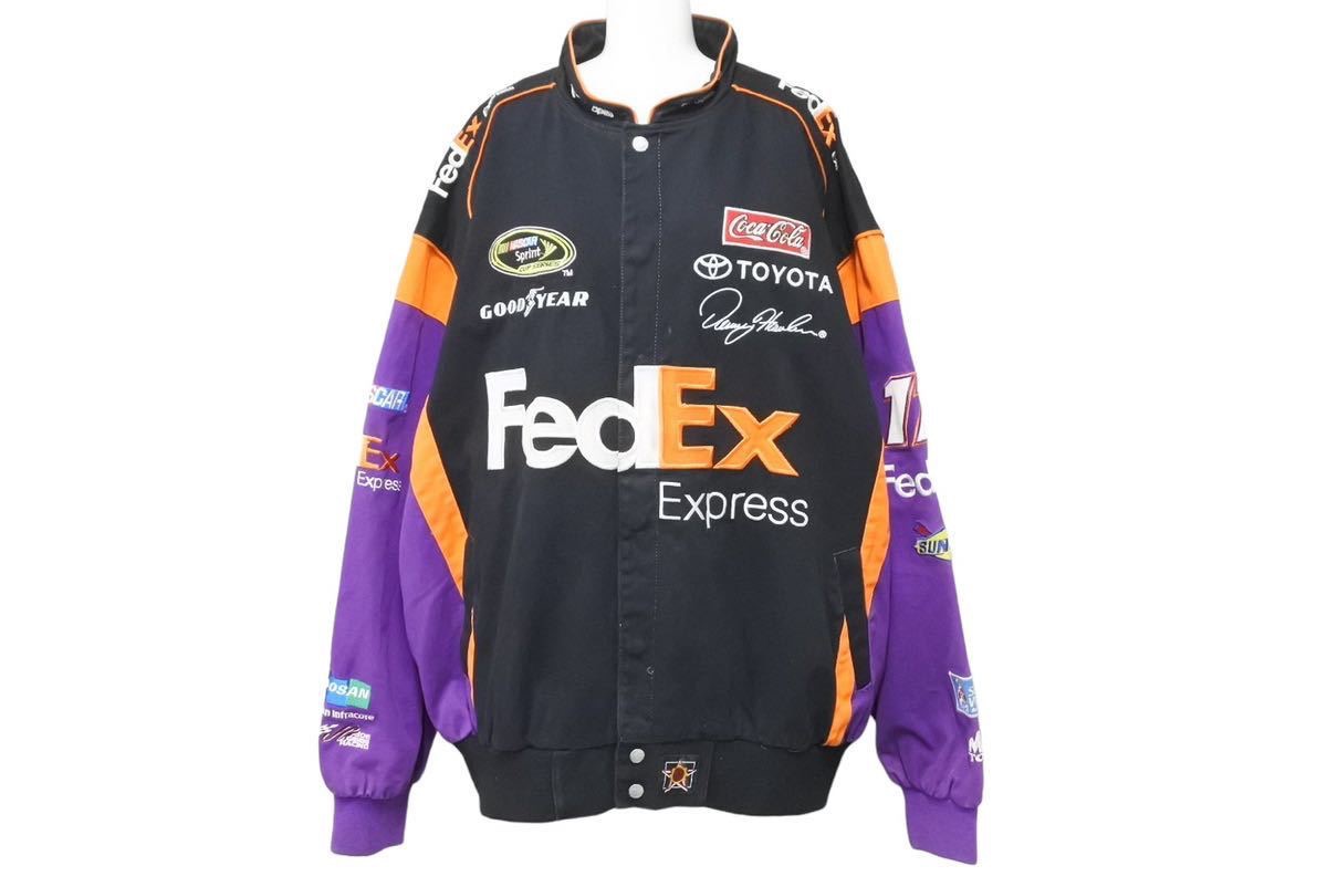 【楽天市場】JH Design FEDEX フェデックス レーシングジャケット パープル オレンジ ブラック 3XL 古着 ヴィンテージ 中古 ...