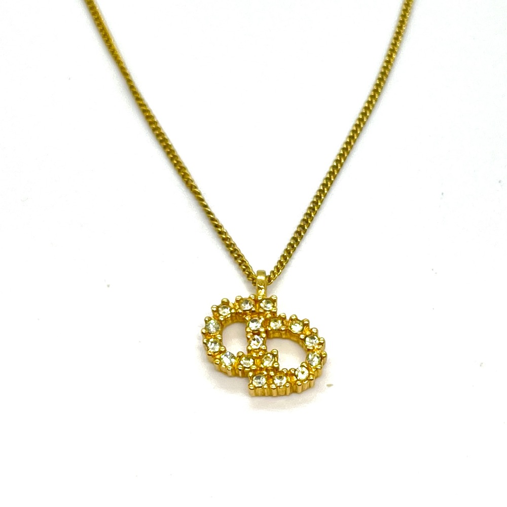 【楽天市場】Christian Dior クリスチャンディオール ネックレス ロゴマーク ゴールド ai-tdc-004225-4e ...