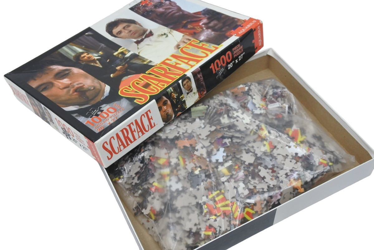 【楽天市場】極美品 SCARFACE スカーフェイス JIGSAW PUZZLE ジグソーパズル 1000PIECE 20×27 ブラック ...