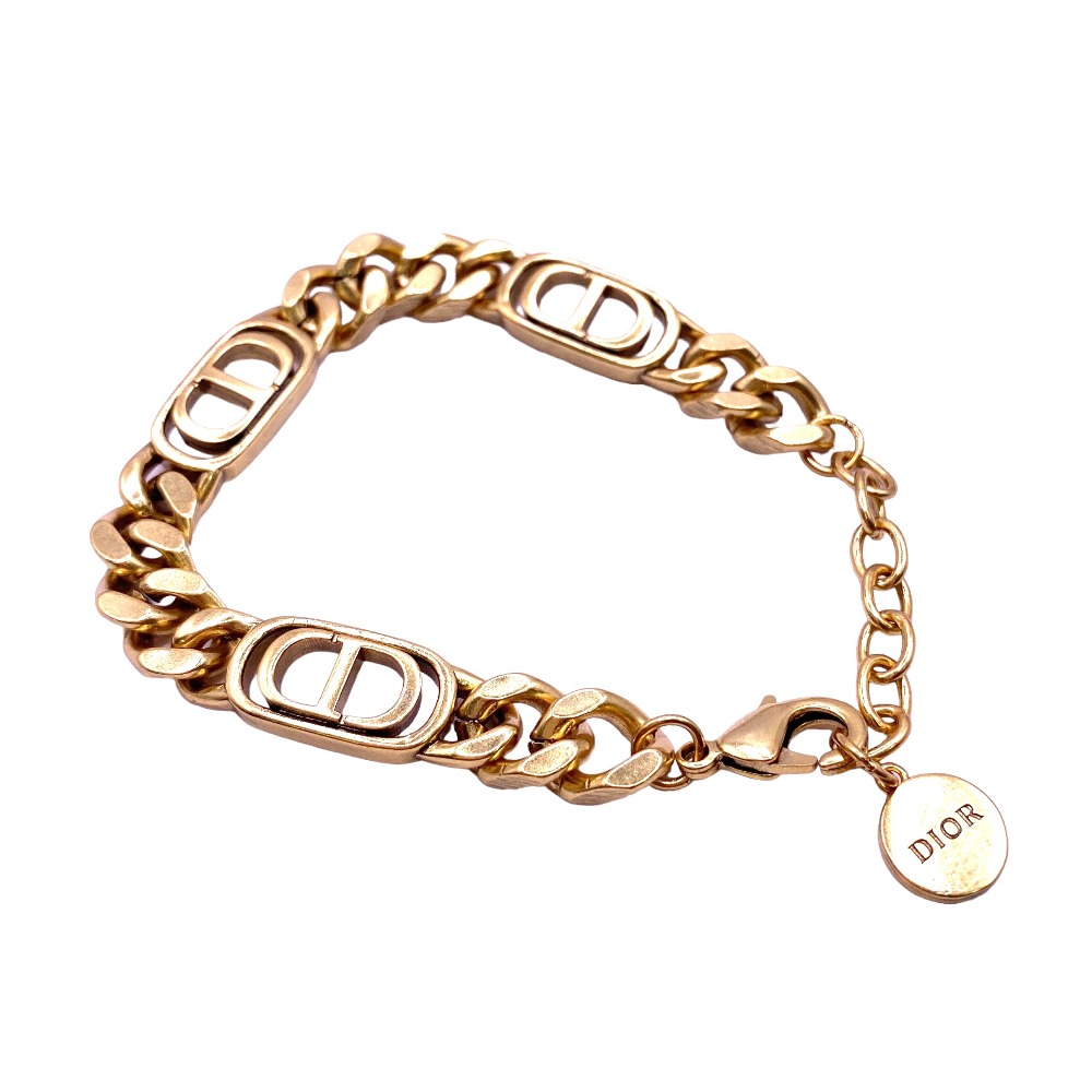 【楽天市場】Christian Dior クリスチャンディオール ブレスレット ゴールド ロゴ入り ai-tdc-004749-4e ...