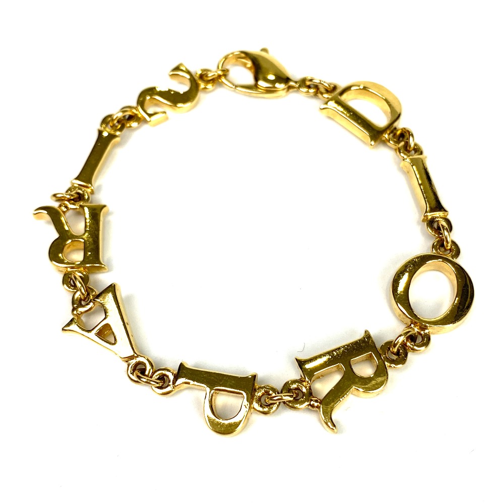 【楽天市場】Christian Dior クリスチャンディオール ブレスレット ゴールド ロゴ 中古 tdc-004328-4e ...