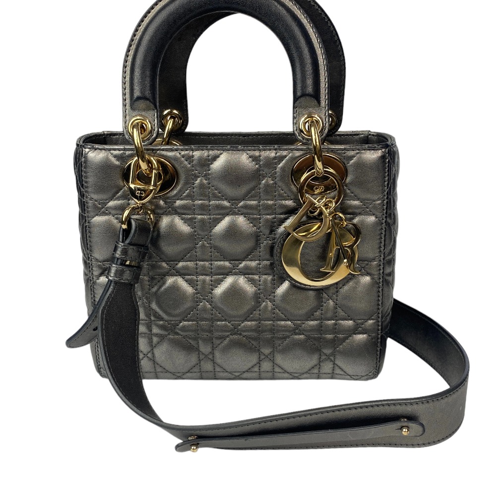 【楽天市場】[USED/中古]Dior ディオール ショルダーバッグ レディディオールMY ABCDior カナージュメタリックグレー ...