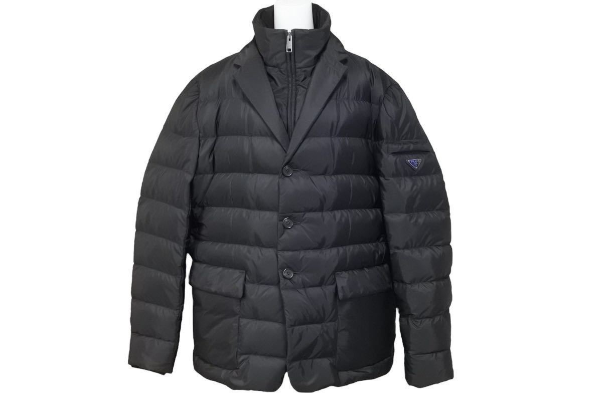 【楽天市場】極美品 PRADA プラダ ダウンジャケット ジップアップ タートル トライアングルロゴ ブラックSGH583 ACU1 2019 ...