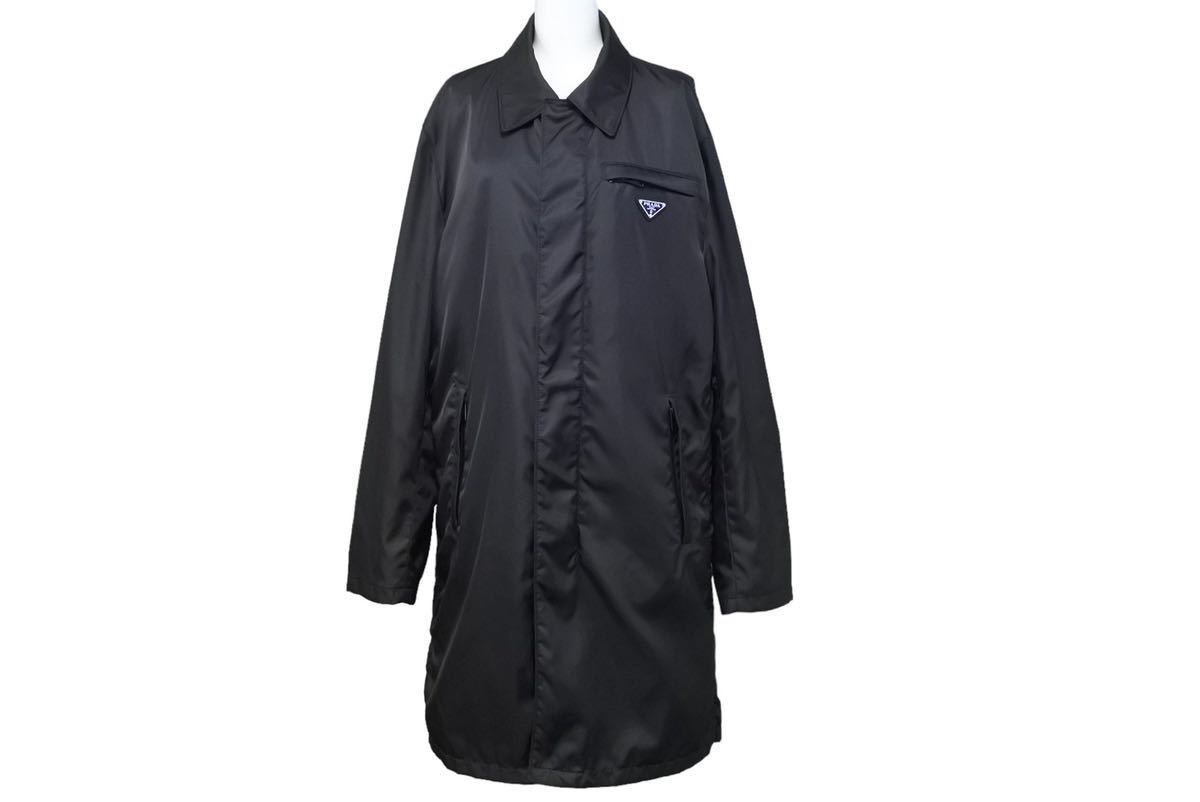 【楽天市場】PRADA プラダ 18年 ナイロン コート ブラック トライアングルロゴ アウター ACU1 2018 2023 サイズ48 ...