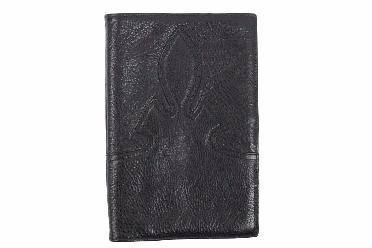 【楽天市場】ChromeHearts クロムハーツ フレアニー パスケース 手帳カバー カードケース クロスパッチ レザー ブラック 美品 ...