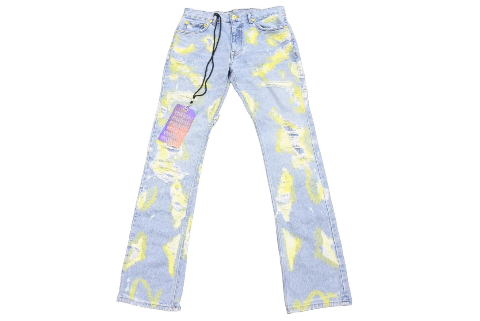 【楽天市場】新品未使用 Endless Denim エンドレスデニム ASAP Bari デニムパンツ インディゴ イエロー サイズ32 中古 ...