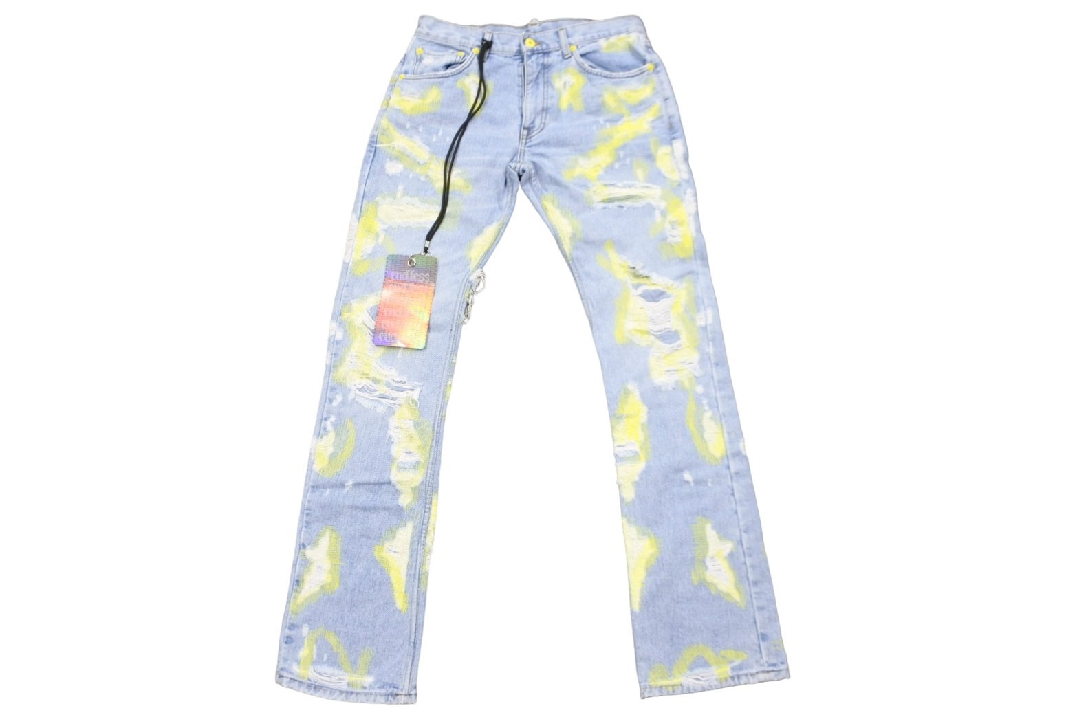 【楽天市場】新品未使用 Endless Denim エンドレスデニム ASAP Bari デニムパンツ インディゴ イエロー サイズ34 中古 ...