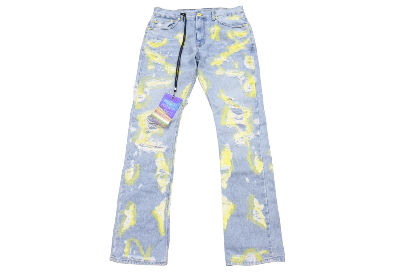 【楽天市場】新品未使用 Endless Denim エンドレスデニム ASAP Bari デニムパンツ インディゴ イエロー サイズ34 中古 ...