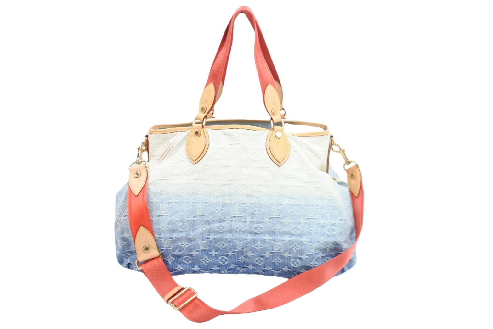 【楽天市場】LOUIS VUITTON ルイ・ヴィトン トートバッグ サンライト モノグラムデニム M40411 ゴールド金具 美品 中古 ...