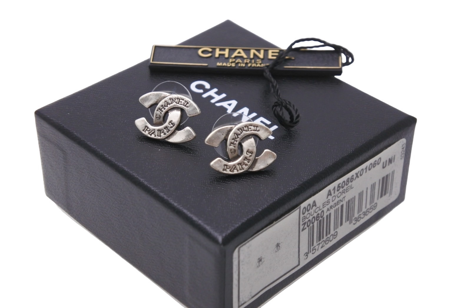 【楽天市場】CHANEL シャネル カンボンピアス ココマーク 99A刻印 1999年 メタル シルバー 2g レディース 美品 中古 ...