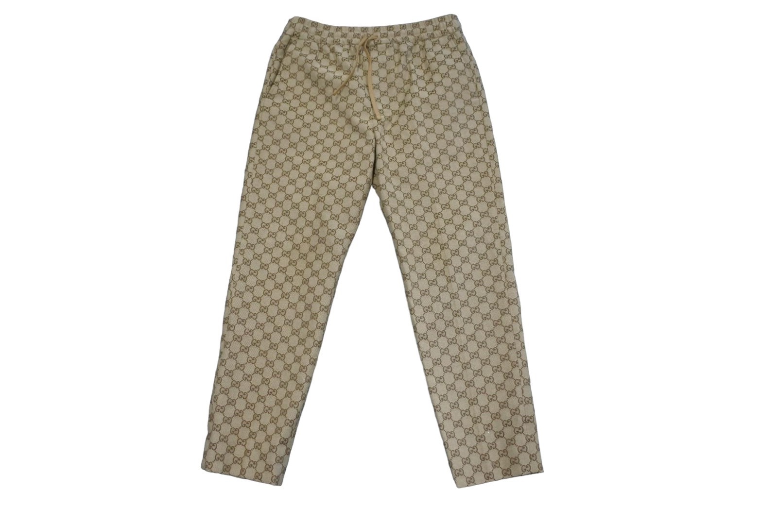 【楽天市場】極美品 GUCCI グッチ パンツ GGキャンバス ジョギングパンツ ベージュ サイズ46 569769 ZKU09 中古 ...