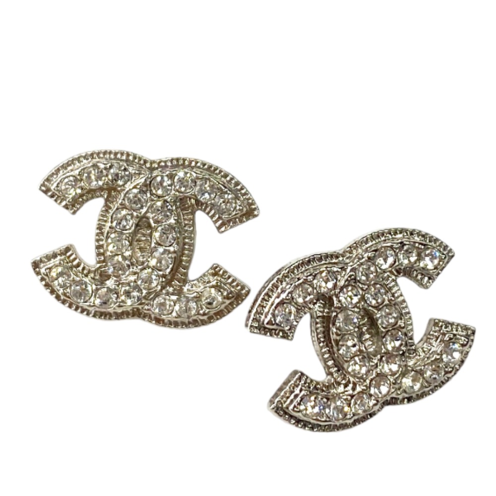 【楽天市場】[USED/中古]CHANEL シャネル ピアス ココマーク ラインストーン A12W シルバー B（目立った傷や汚れなし）ランク ...