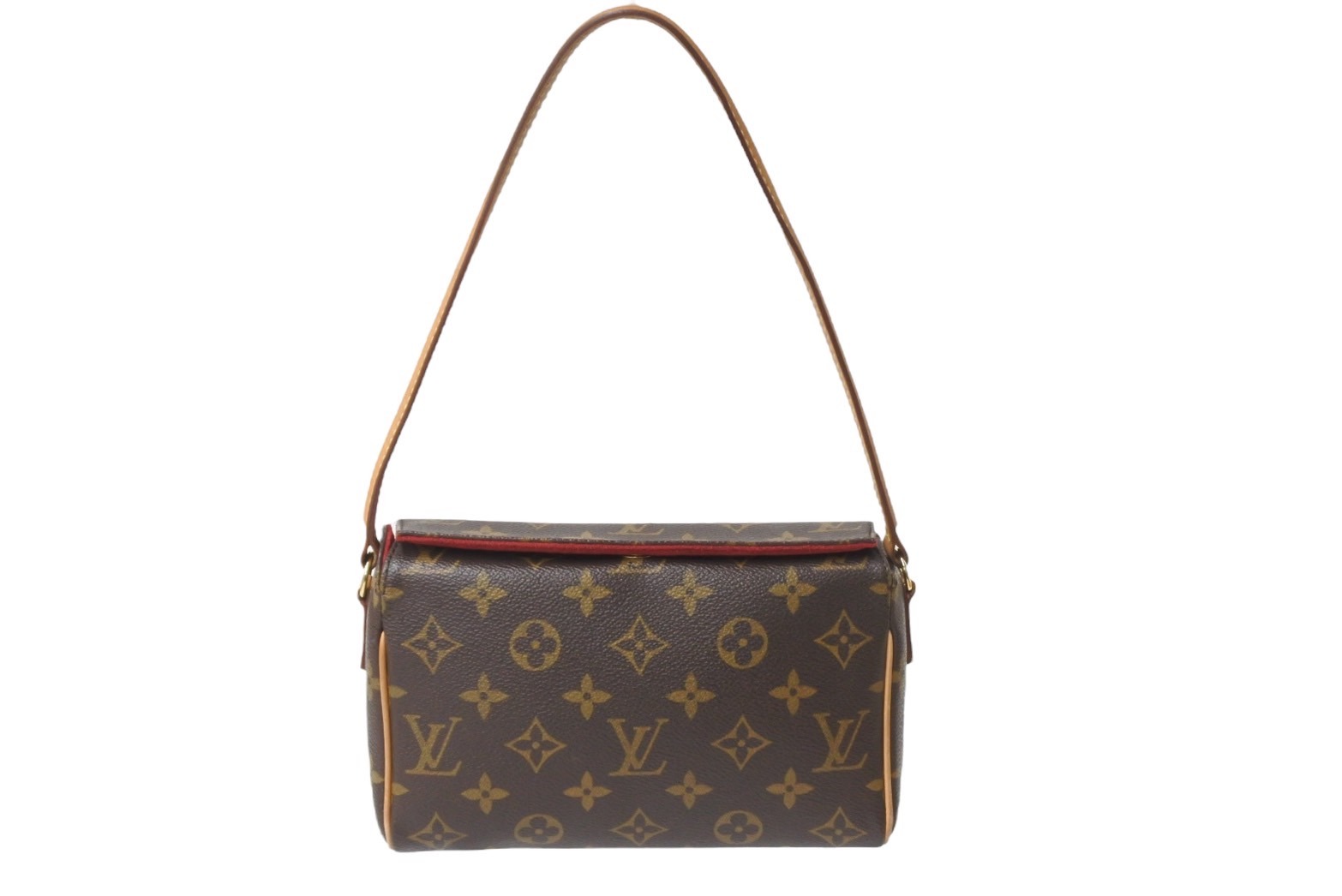 【楽天市場】LOUIS VUITTON ルイヴィトン ハンドバッグ レシタル モノグラム M51900 ブラウン ゴールド金具 美品 中古 ...
