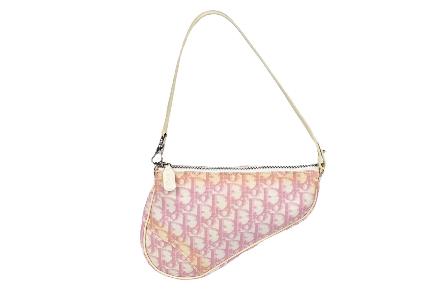 【楽天市場】Christian Dior クリスチャンディオール ワンショルダーバッグ トロッター柄 サドルバッグ PVC ピンク ホワイト ...