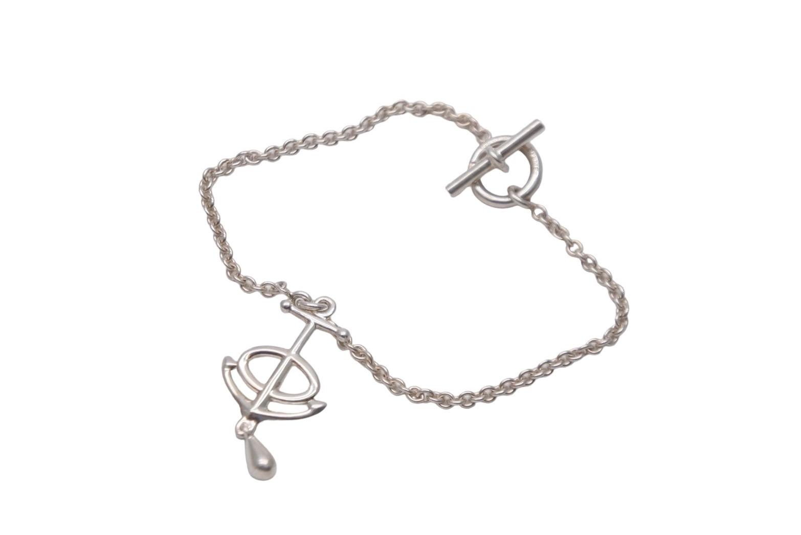 【楽天市場】新品同様 HERMES エルメス アンカー ブレスレット 錨 イカリモチーフ シルバー925 5.6g 中古 59508 ...