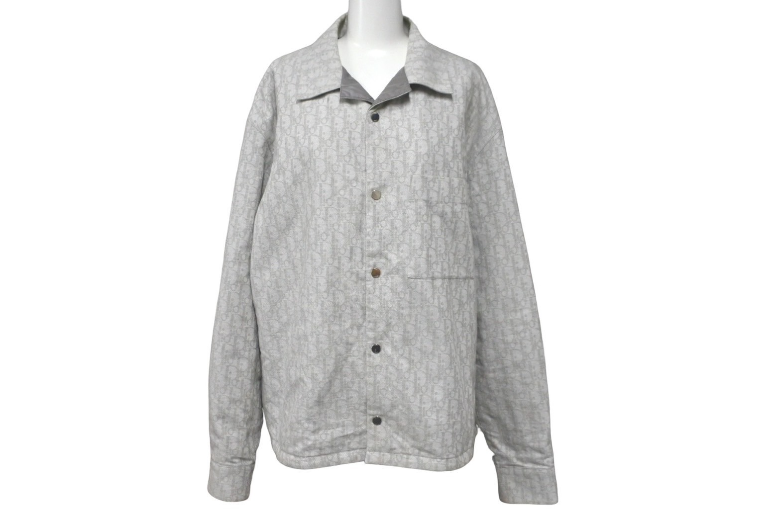 【楽天市場】Dior ディオール オブリーク ジャケット 21SS 113C511A5046 コットン グレー サイズ48 美品 中古 ...