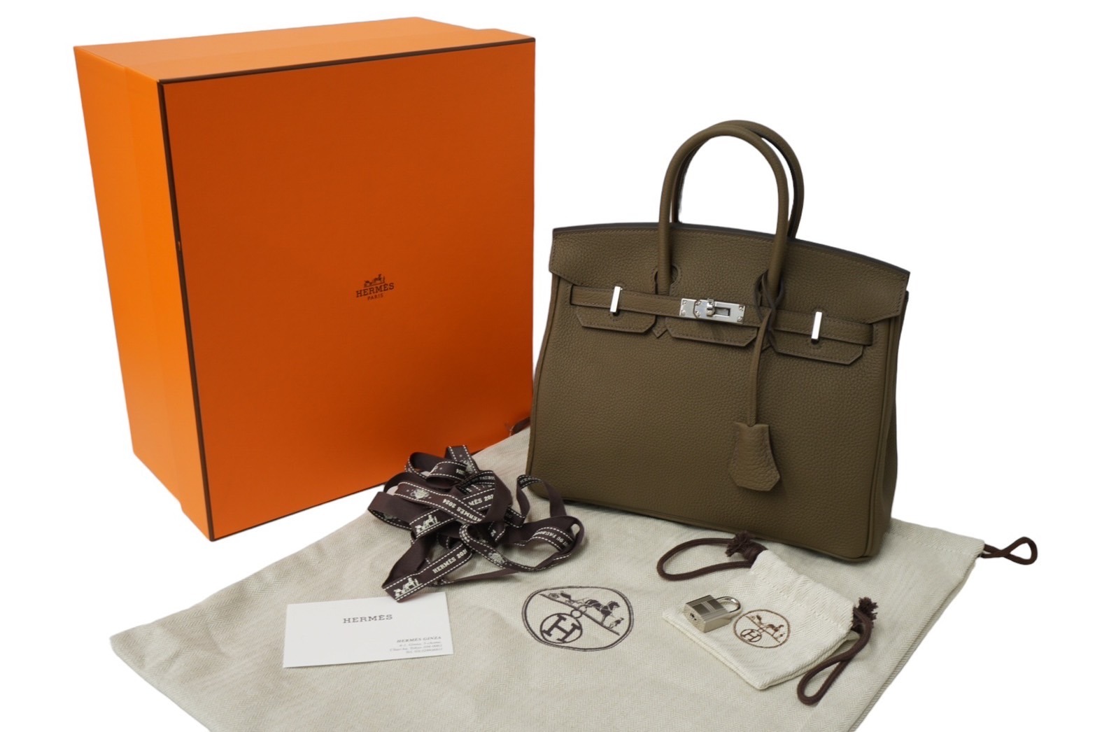 【楽天市場】新品未使用 HERMES エルメス ハンドバッグB刻印 バーキン25 ツンドラ ブラウン シルバー金具 トゴ 中古 62528 ...