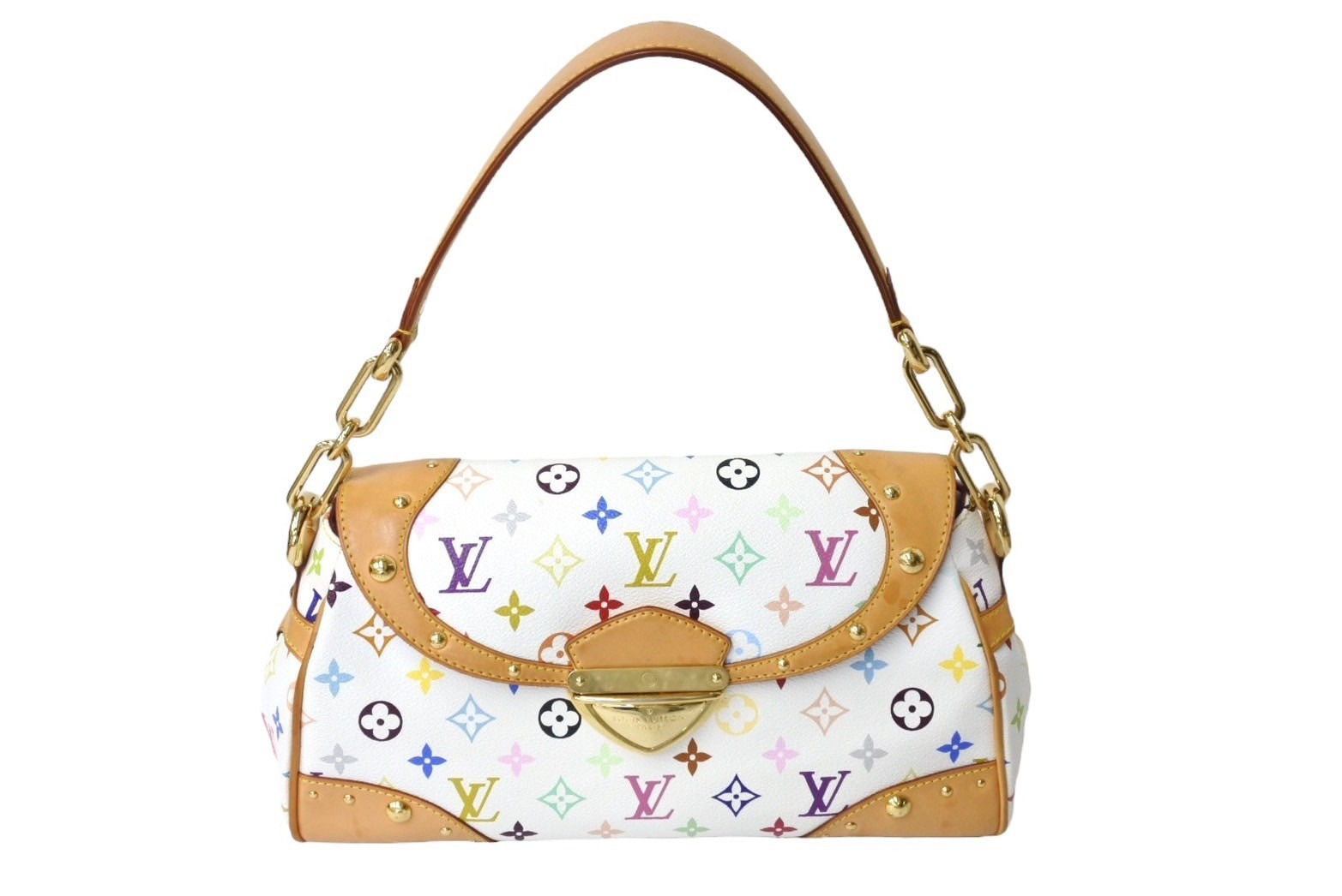 【楽天市場】LOUIS VUITTON ルイヴィトン ワンショルダーバッグ M40203 ビバリーMM モノグラムマルチカラー ホワイト ...