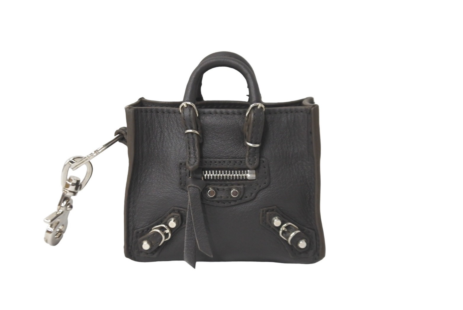 【楽天市場】極美品 BALENCIAGA バレンシアガ ミニ シティ キーホルダーブラック系 293333 レザー チャーム 小物 中古 ...