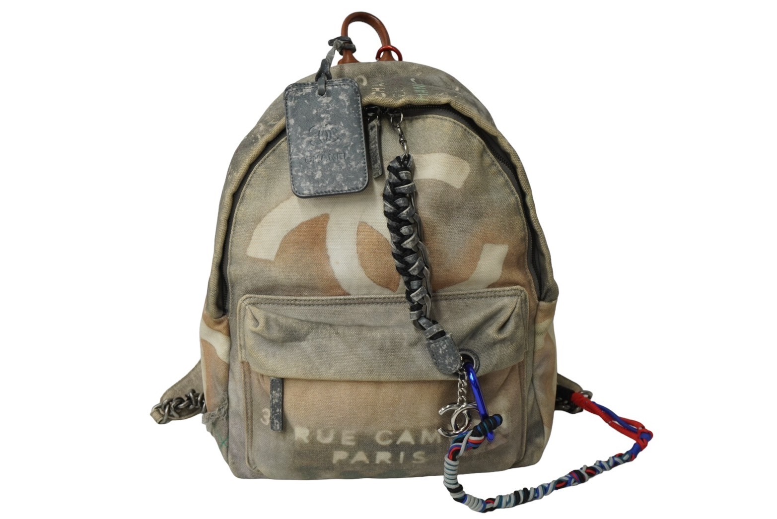 【楽天市場】CHANEL シャネル グラフィティ アクト2 バックパック ペイント A92352 19番台 2014年SS グレー ベージュ ...