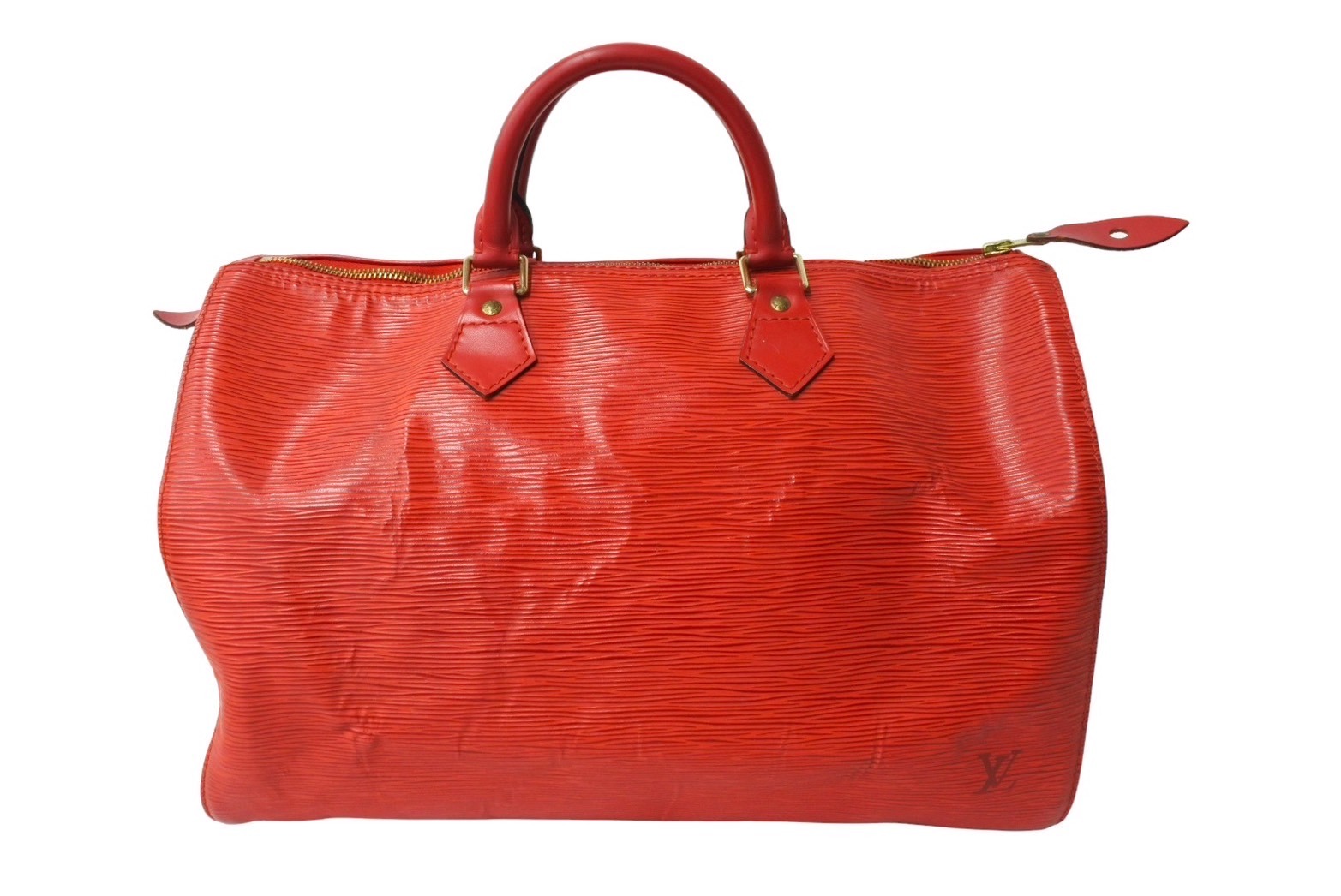 【楽天市場】LOUIS VUITTON ルイヴィトン スピーディ35 ハンドバッグ M42997 エピ レザー レッド ゴールド金具 良品 ...