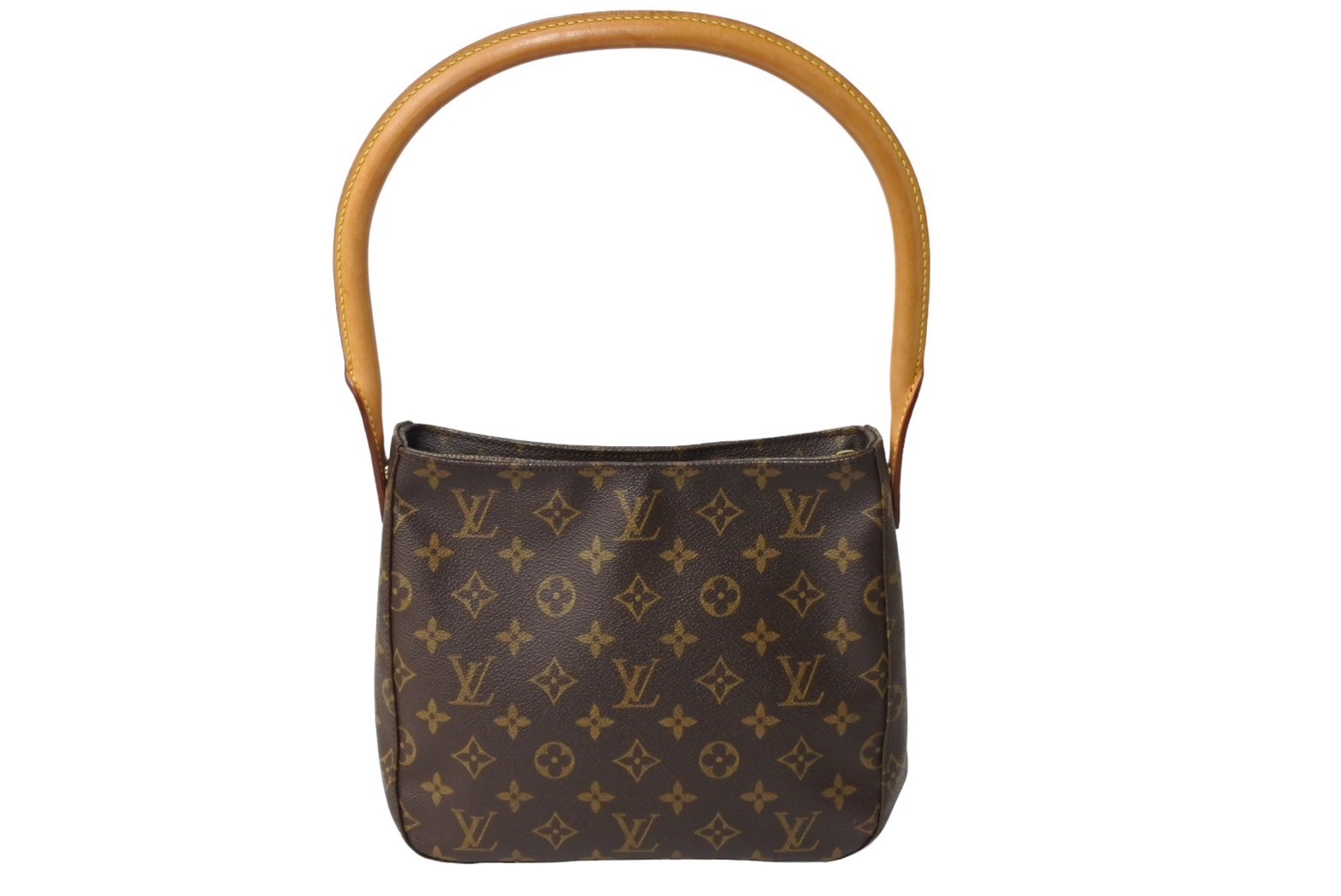 【楽天市場】LOUIS VUITTON ルイヴィトン ショルダーバッグ M51146 ルーピングMM モノグラム ブラウン 美品 中古 ...