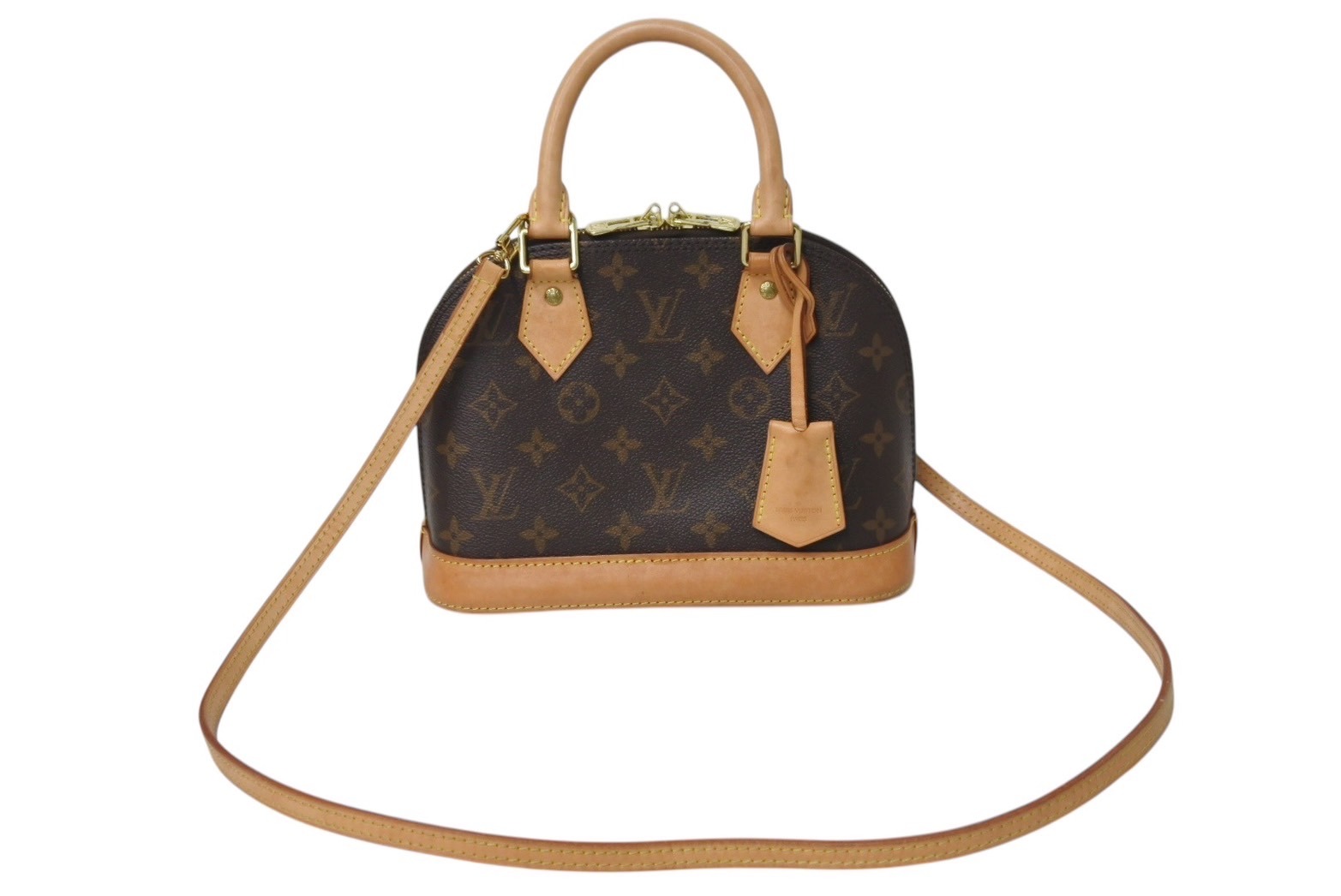 【楽天市場】LOUIS VUITTON ルイヴィトン アルマBB 2WAYハンドバッグ 現行モデル M46990 モノグラム ゴールド金具 ...