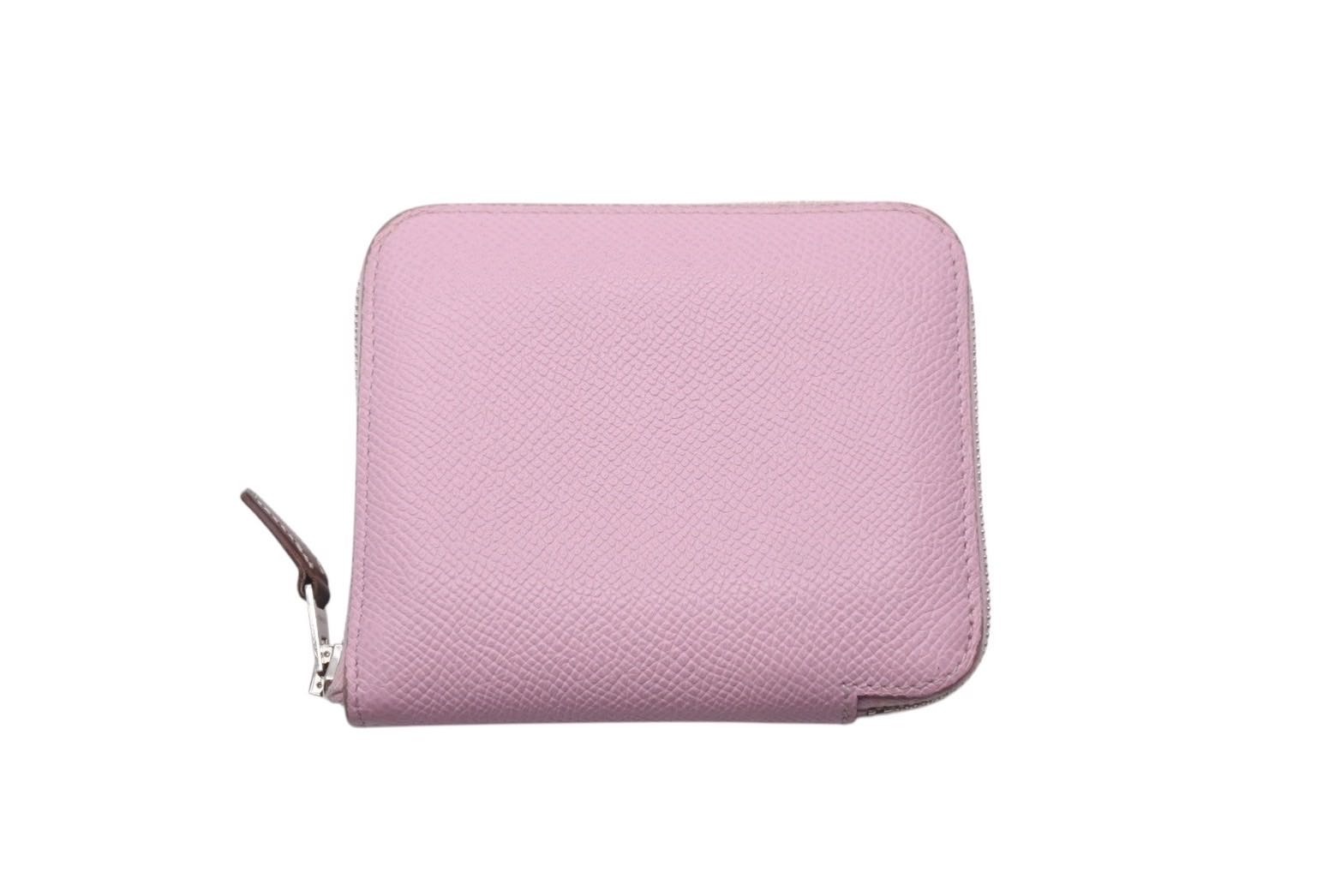 【楽天市場】HERMES エルメス アザップ コンパクト シルクイン 財布 コインケース ピンク ヴォーエプソン アニマル柄 シルバー金具 D ...