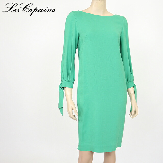 【楽天市場】レコパン（Les Copains）レディース ワンピース ミディアム グリーン系 アームカット イタリア製 （サイズ/40 ...